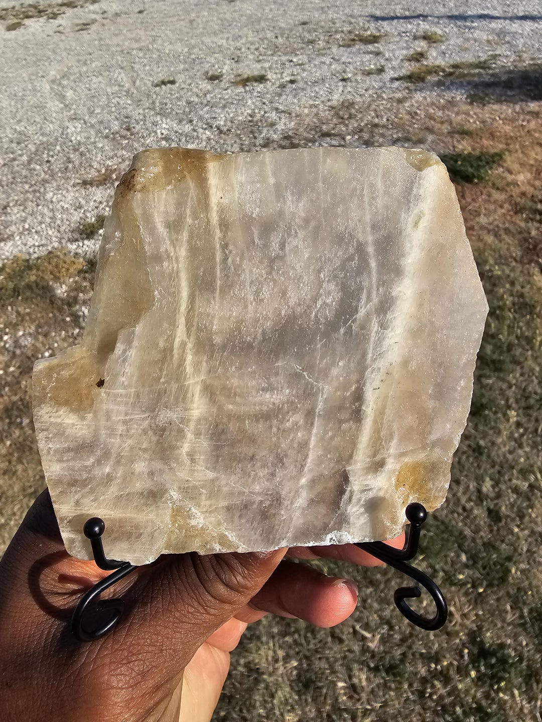 Moonstone Slab and Stand - Etsy