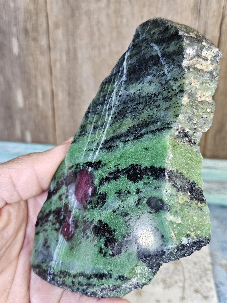 Ruby Zoisite Slab and Stand (6.25" X 3.75") - Etsy