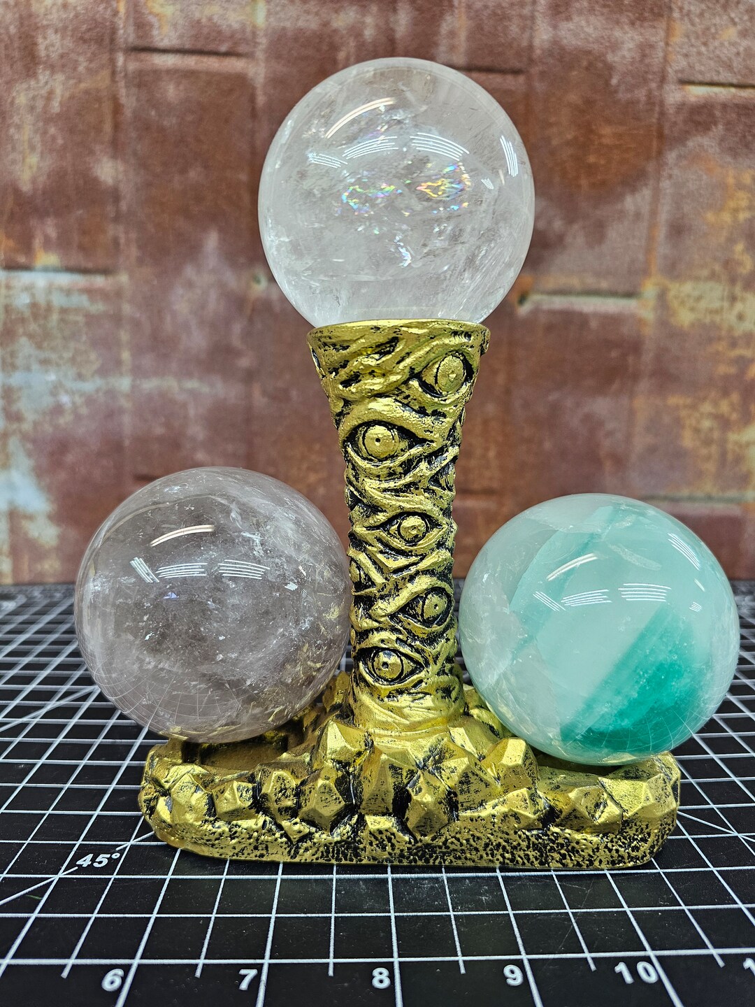 Resin Triple Sphere Holder spheres Not Included - Etsy