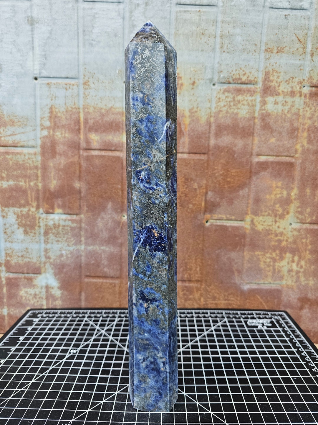 Huge Sodalite and Pyrite Tower - Etsy