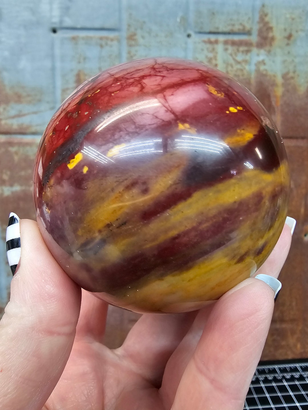 Mookaite Sphere - Etsy