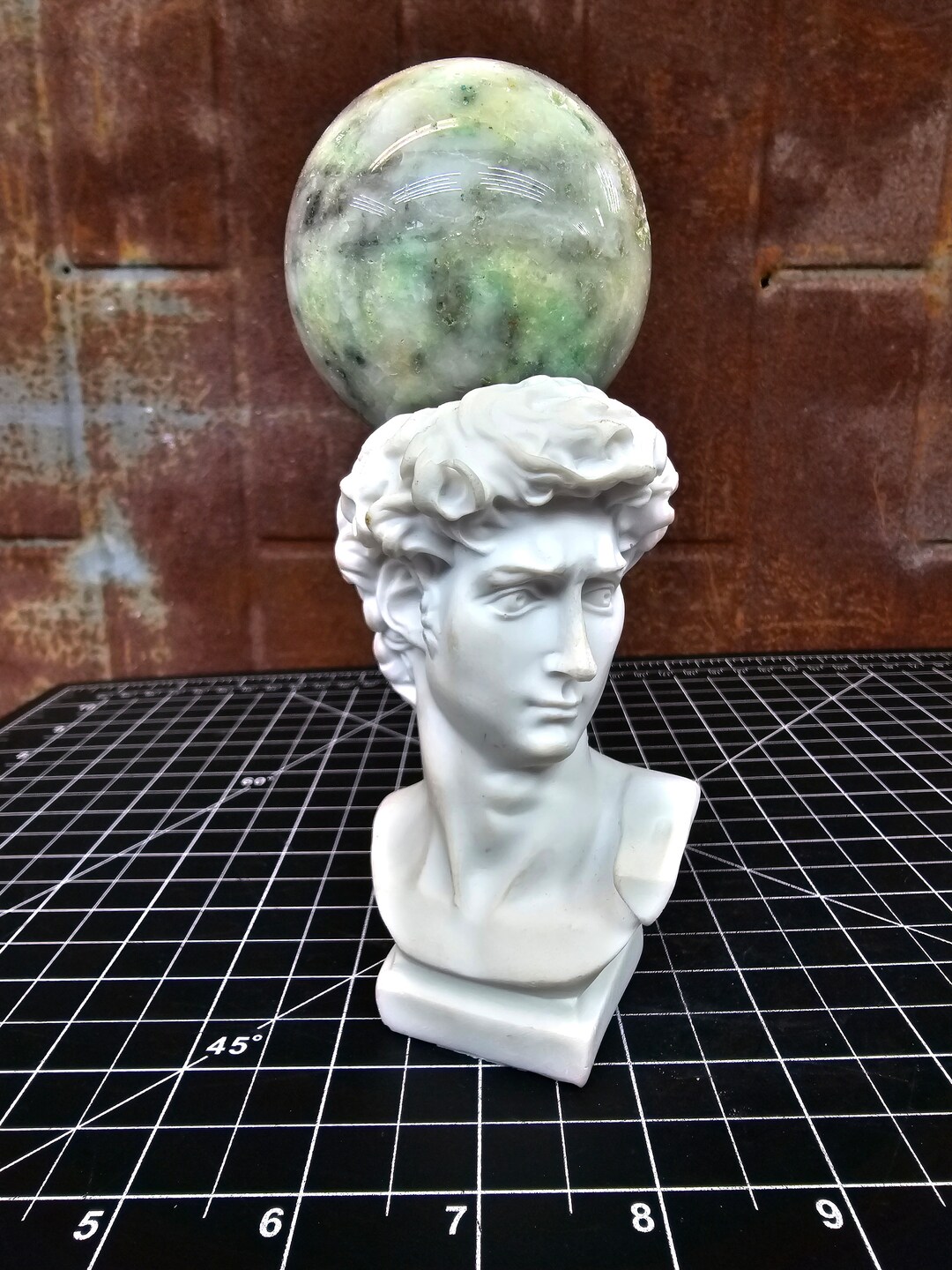 Acrylic Neoclassical Bust Sphere Holder has Some Wear - Etsy