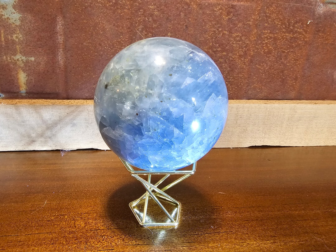 Blue Calcite Sphere - Etsy