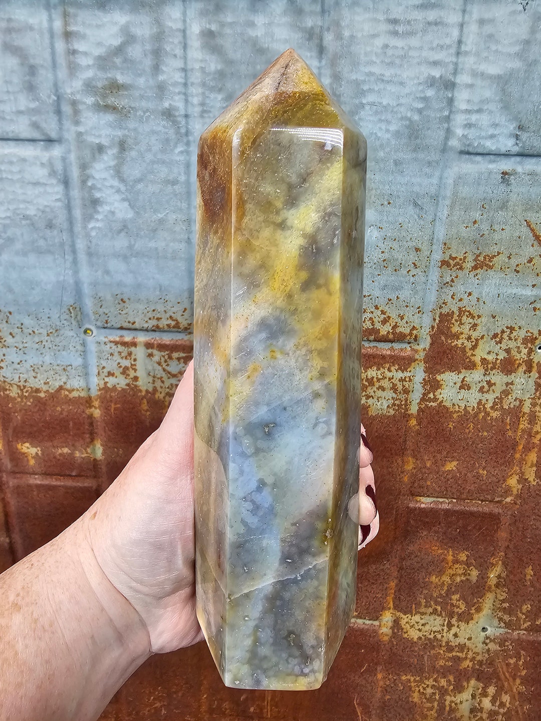Ocean Jasper Tower With Some Agatized Coral Inclusions - Etsy