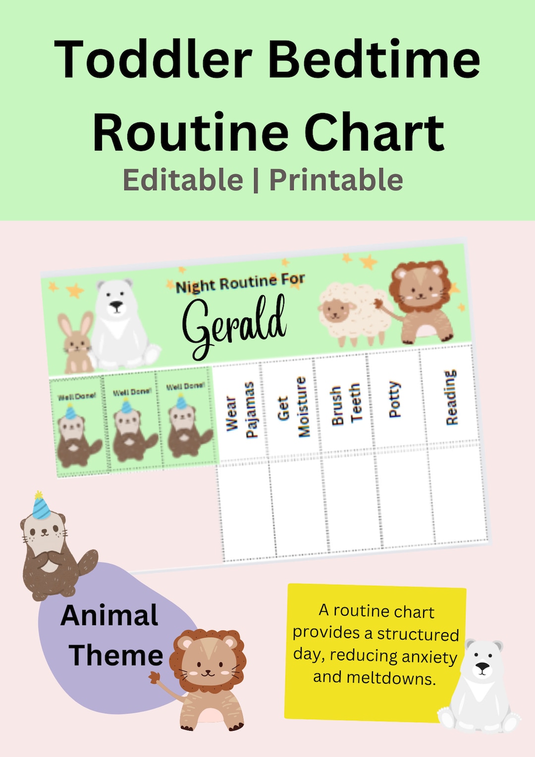 Toddler Routine Chart bedtime Routine Chart Printable Routines Kids ...