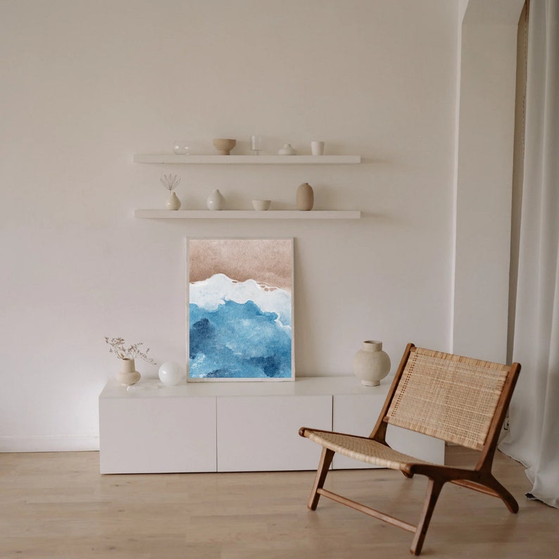 Digital Sea Theme Wall Art, Modern Home Decor Instant Download - Etsy