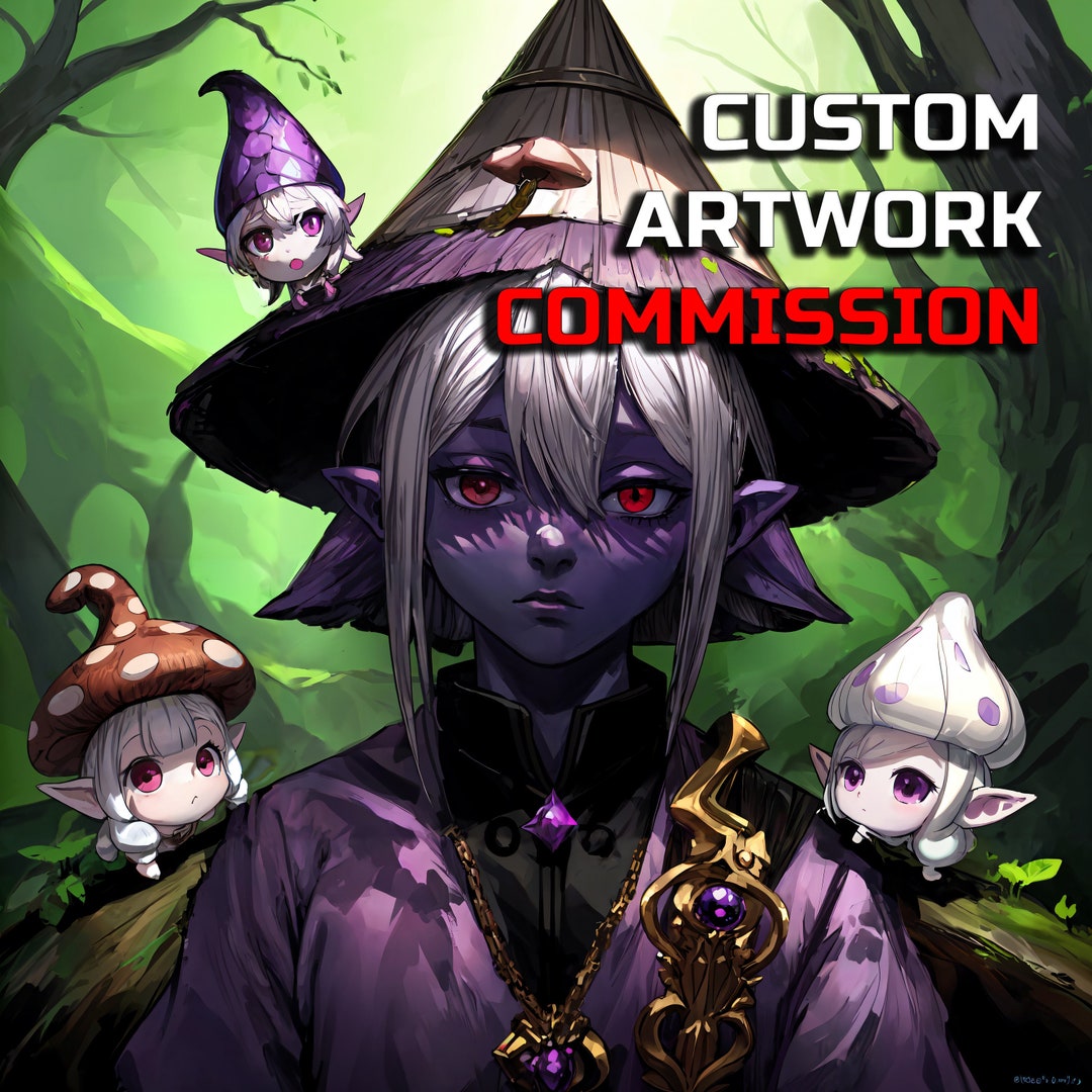 4K DND Character Portrait Commission, Game Character Portrait, RPG ...
