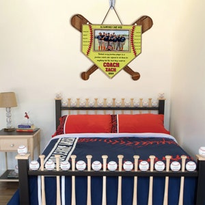 Personalized Softball Wooden Sign, Softball Coach Sign, Thank You Coach ...