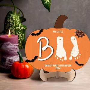 Our Little Pumpkin Craft Sign, DIY Baby Bum Keepsake From Newborn, Fall ...