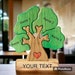 Custom Wooden Family Tree Puzzle Personalized Theme Art Tree DIY Name ...