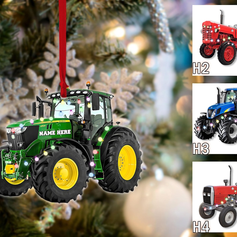 Tractor Ornament - Etsy