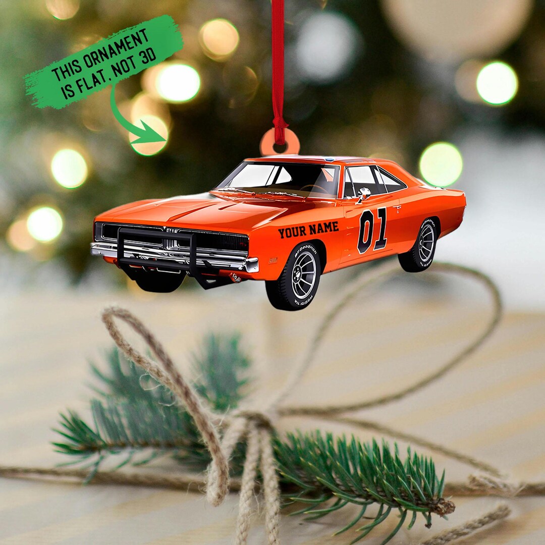 Personalized Muscle Car Ornament, Custom Photo Hot Rod Gift, Classic ...