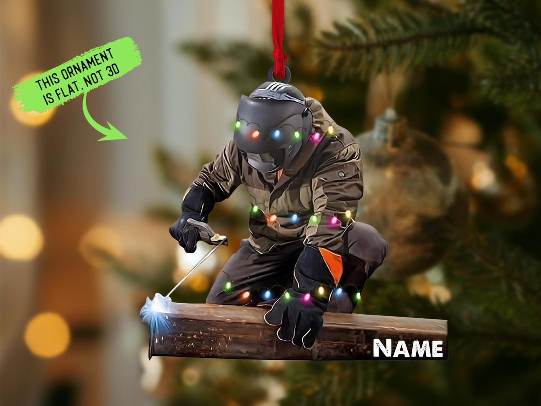 Custom Welder Acrylic Ornament, Christmas Gift for Welders, Welding ...