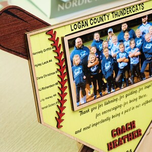 Personalized Softball Wooden Sign, Softball Coach Sign, Thank You Coach ...