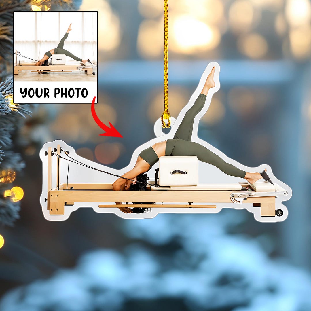 Custom Pilates Reformer Photo Ornament, Personalized Flat Acrylic ...