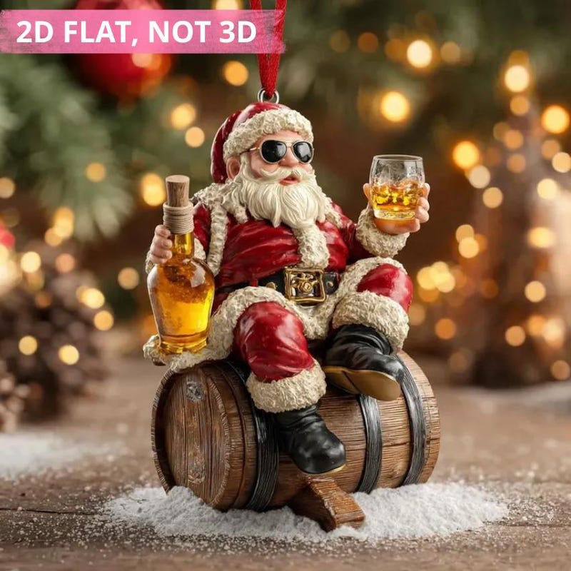 Santa Figure Drinking - Etsy