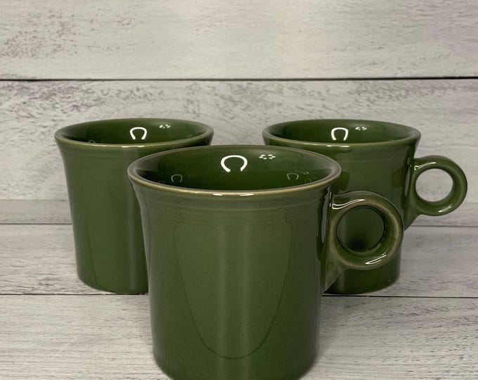 Fiesta Classic Avocado Green Mug Set - Etsy