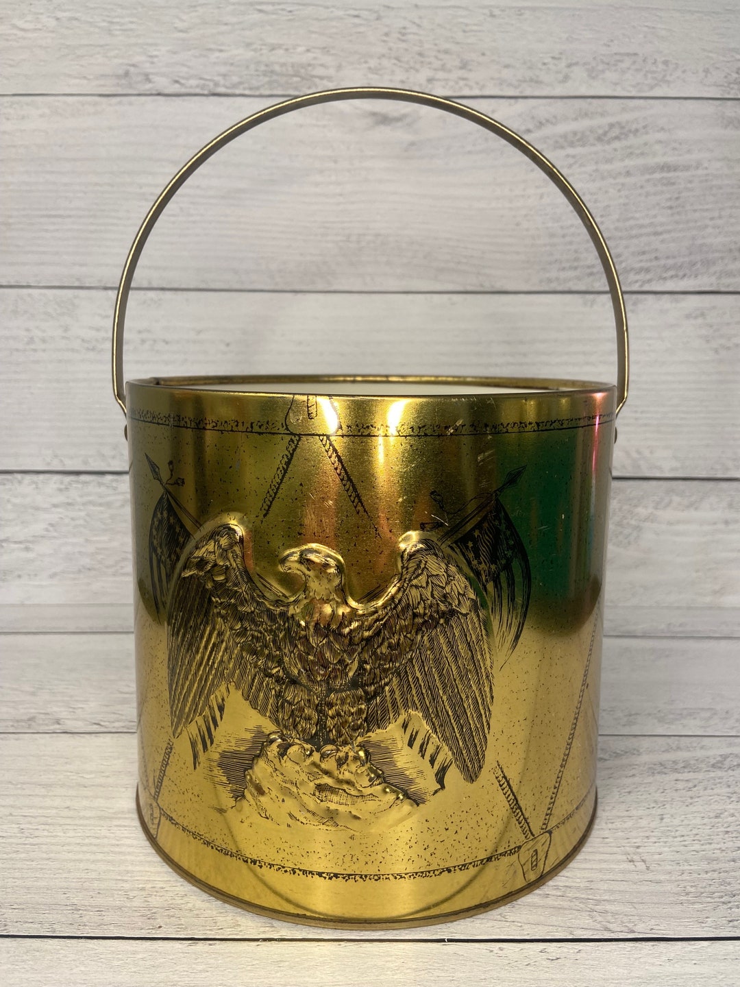 Gold Bald Eagle Ice Bucket - Etsy
