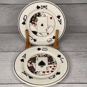 WCL Playing Card Dessert Plates - Etsy