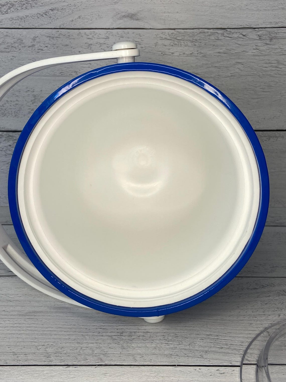 Vintage Blue Ice Bucket - Etsy