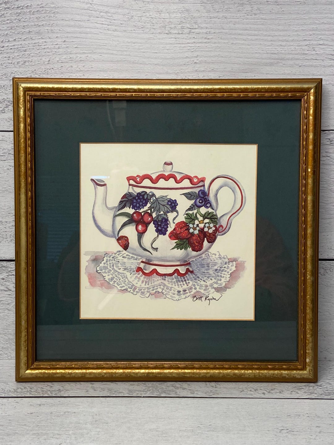 Britt Ryan Tea Pot Wall Art - Etsy
