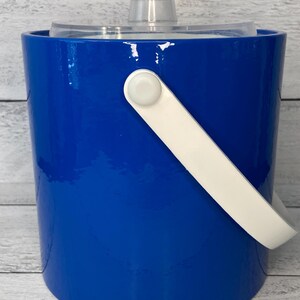 Vintage Blue Ice Bucket - Etsy