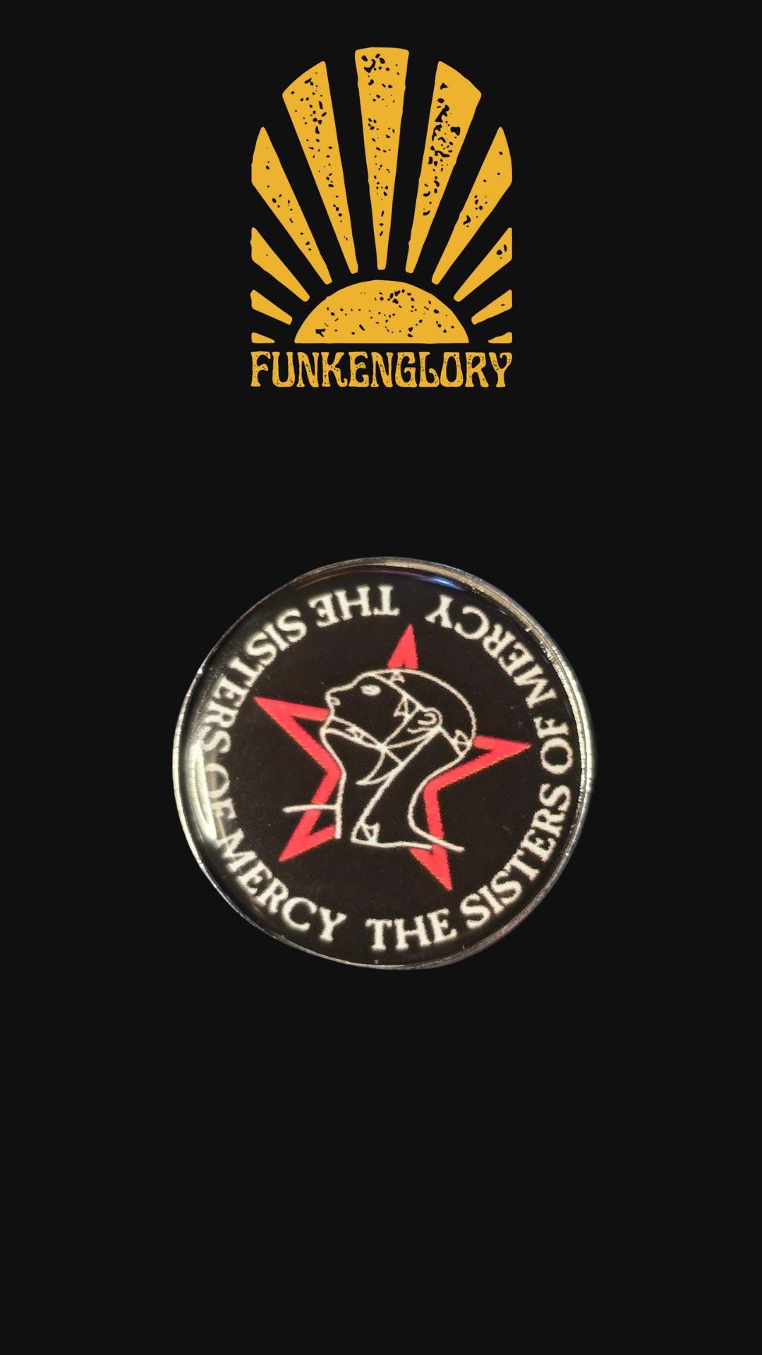 Sisters of Mercy Badge – Goth as Hell (and Proud) Enamel Pin - Etsy