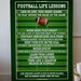 Football Life Lessons Canvas Poster, Inspirational Sports Quote ...