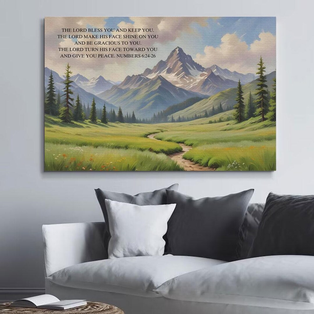 May the Lord Bless You and Keep You Canvas Poster, Inspirational Canvas ...