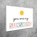 You Are My Sunshine Canvas, Motivational Kids Poster, Classroom Posters ...