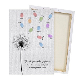 Thank You for Helping Us Grow Canvas Poster, Personalized Teacher ...