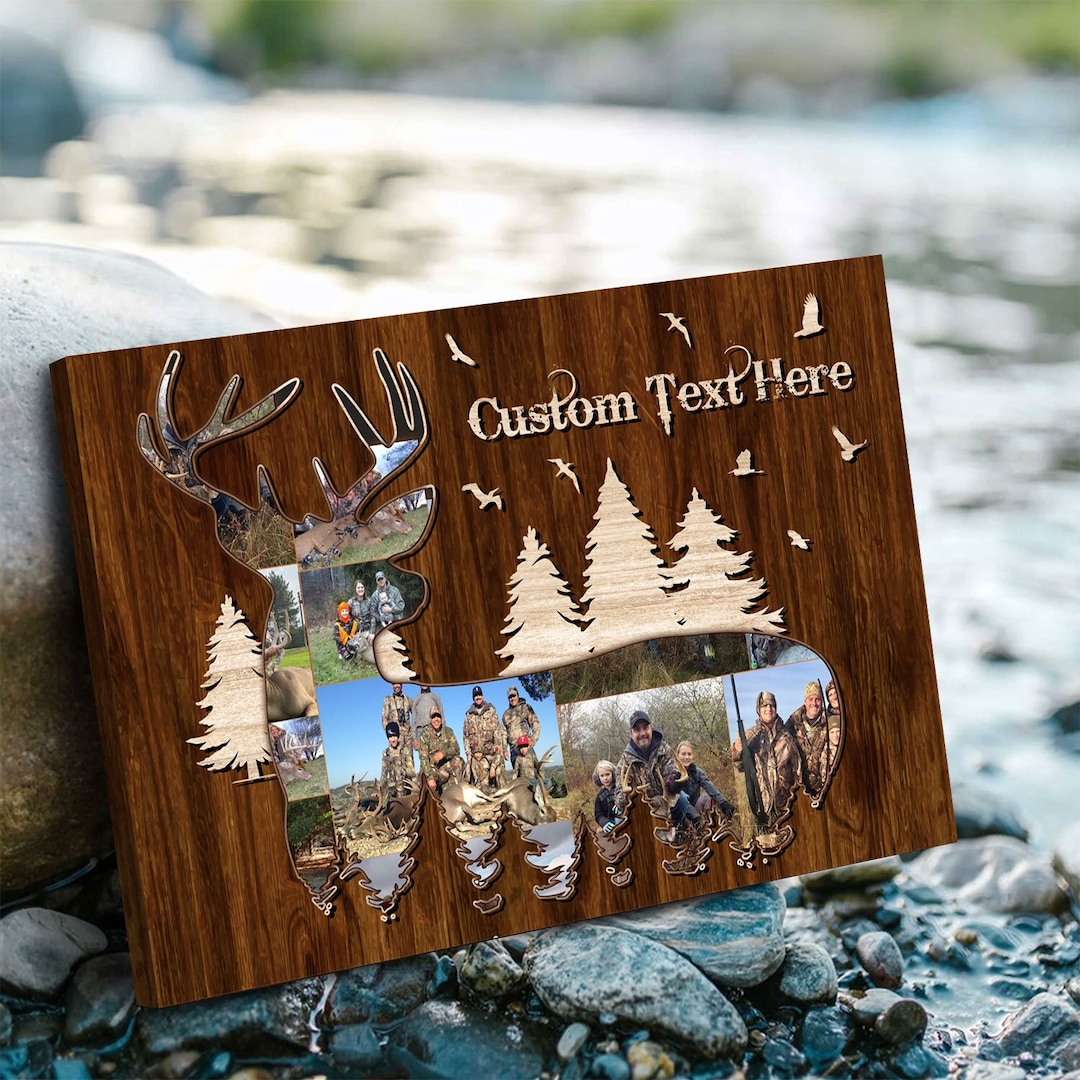 Deer Hunting Custom Photo Canvas, Father's Day Gifts for Dad, Hunting ...