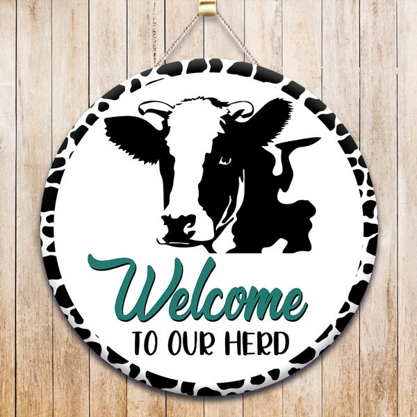 Welcome to Our Herd Sign - Etsy