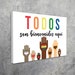 TODOS Son Bienvenidos Aqui Diversity Canvas, Diversity Classroom Decor ...
