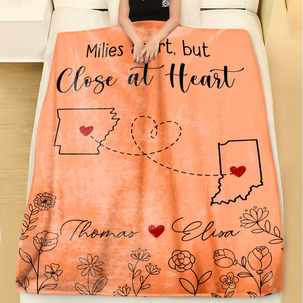 Friend Long Distance Personalized Blanket, Bestie Blanket, Custom Soft ...
