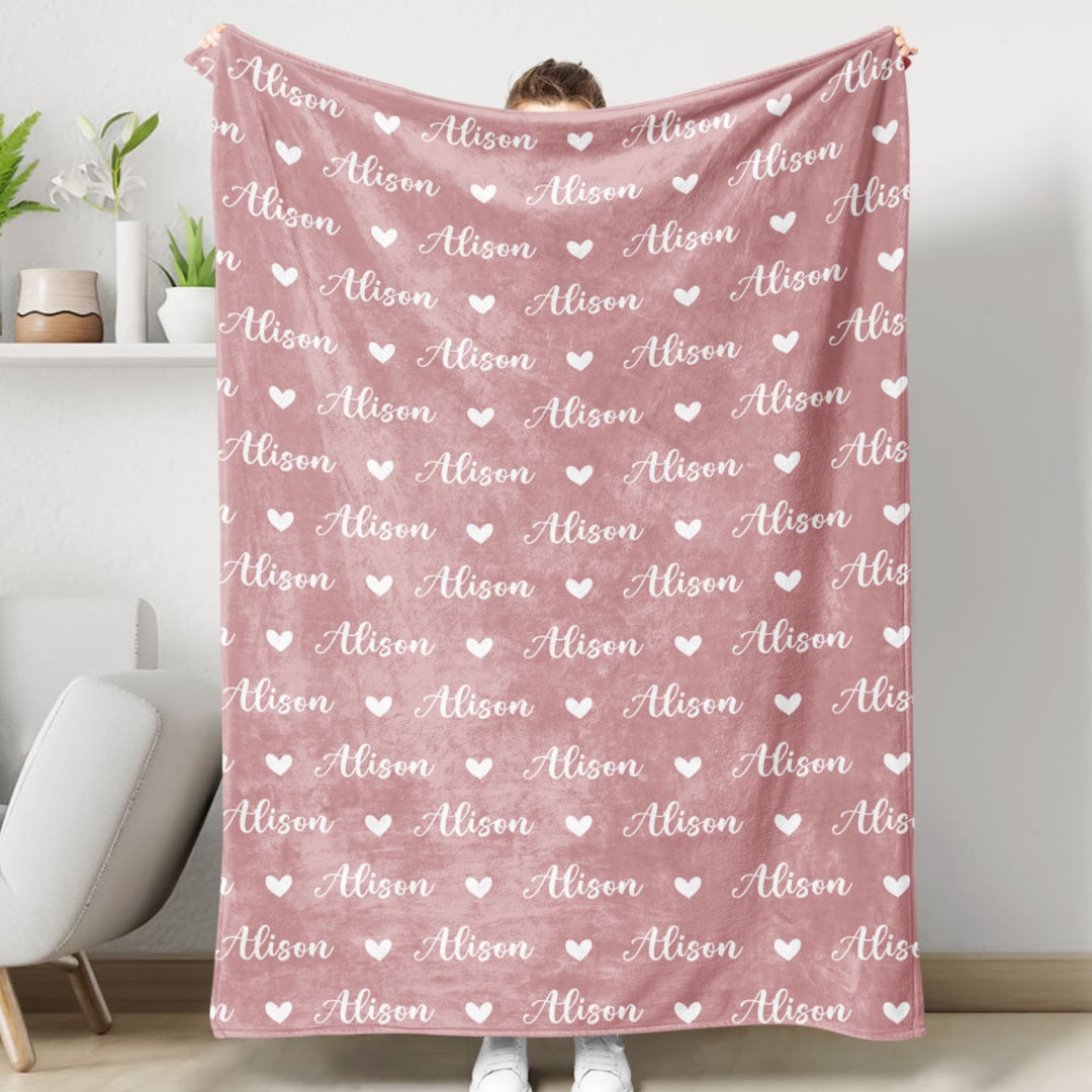 Personalized Name Blanket for Your Daughter, Customized Name Baby ...