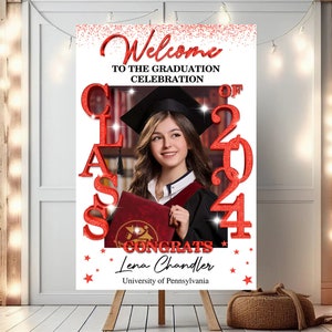 Class of 2024 Graduation Party Welcome Poster , Custom Photo Grad Party ...