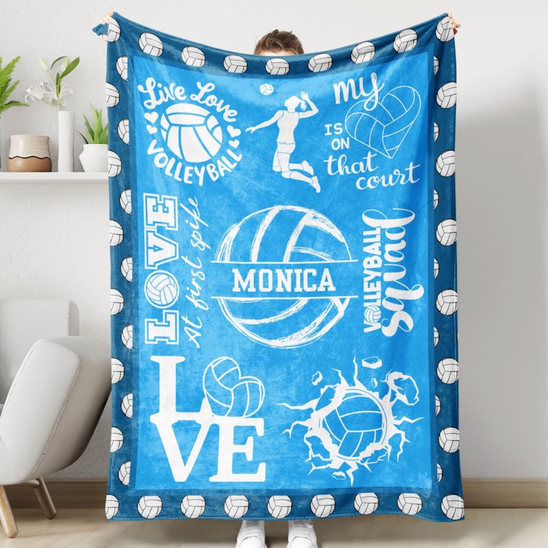 Volleyball Girl Blanket, Volleyball Gifts for Girls, Blankets Gift for ...