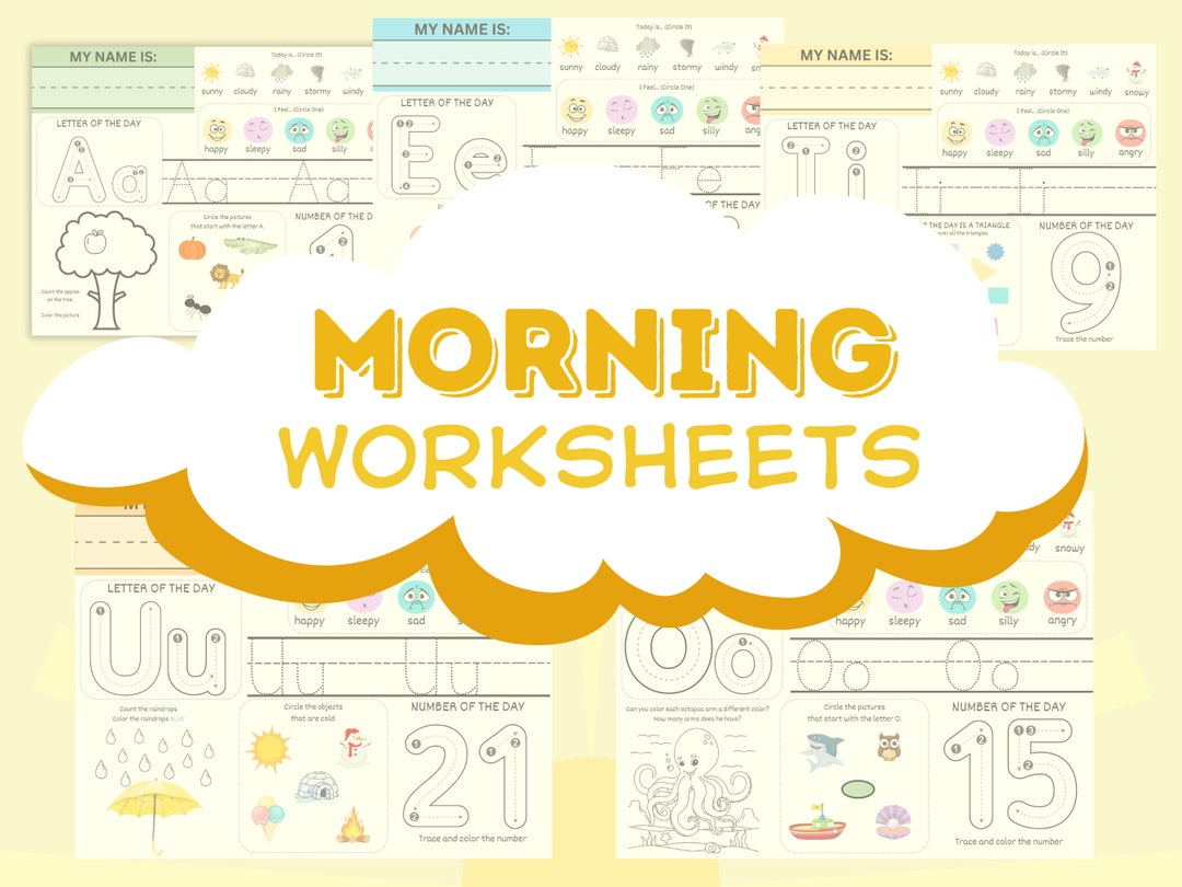 Preschool Worksheets | Morning Worksheets | Circle Time Activities ...