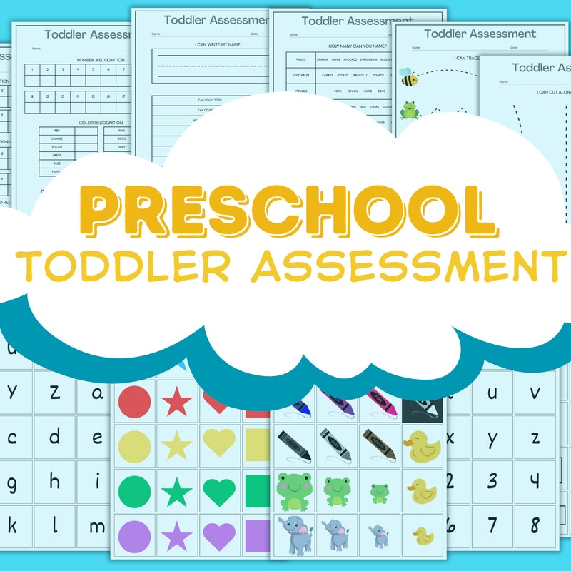 Preschool Assessment - Etsy