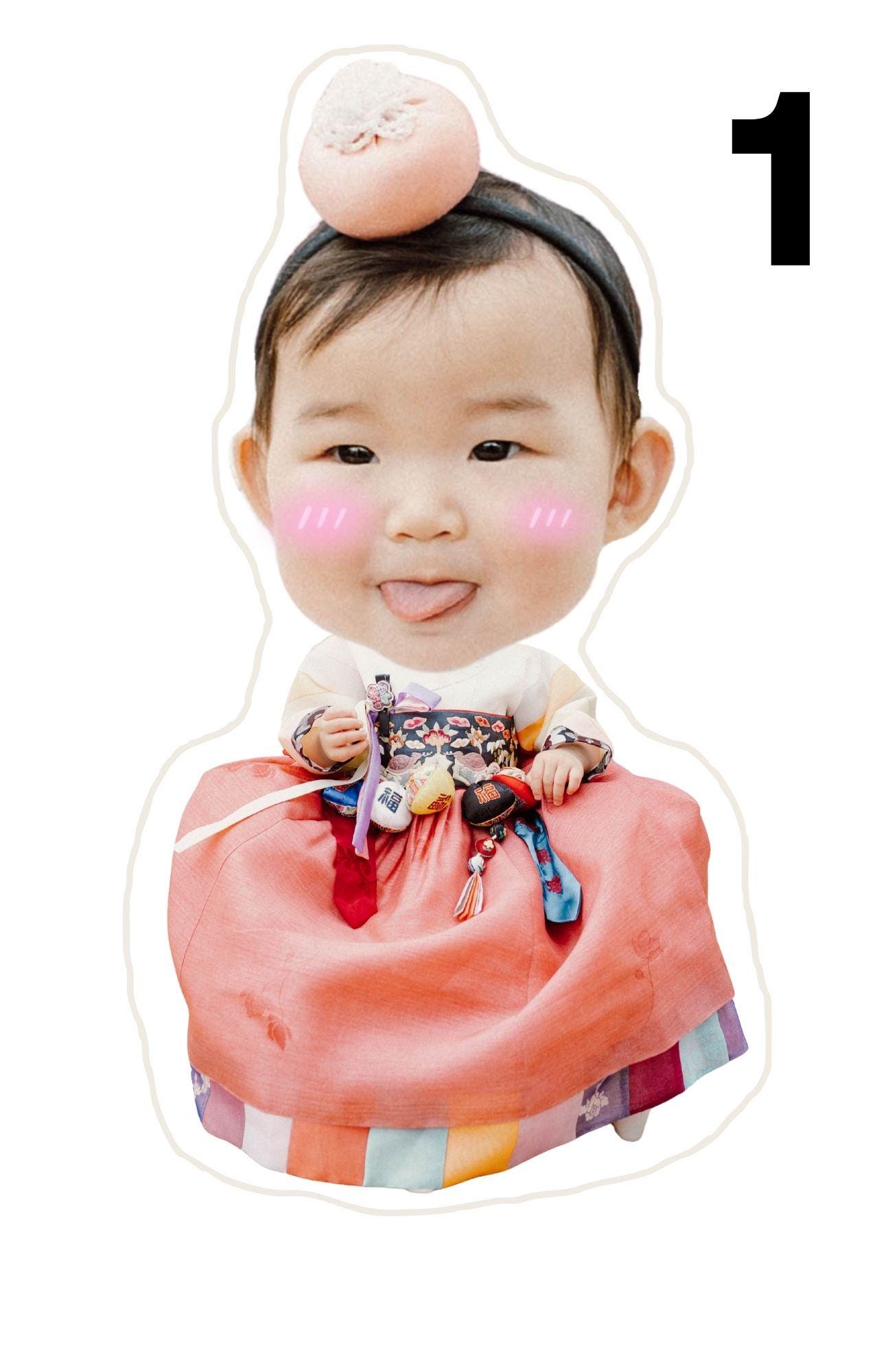 Custom 1st Birthday Photo Cutout Stand. Bubblehead Standing Photo Board ...