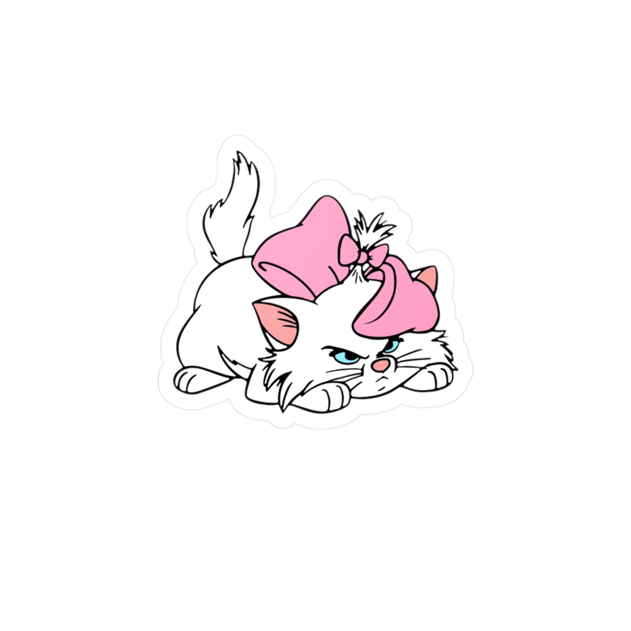 Marie Kitty Cat Kiss-cut Vinyl Decals - Etsy