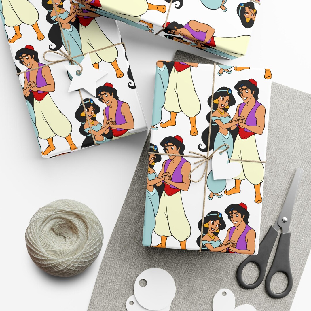 Princess Jasmine and Aladin Gift Wrapping Papers - Etsy