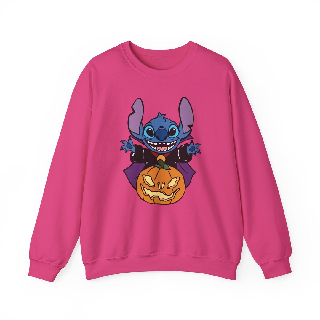 Cute Halloween Stitch Vampire Sweatshirt Lilo and Stitch Pumpkin Decor ...