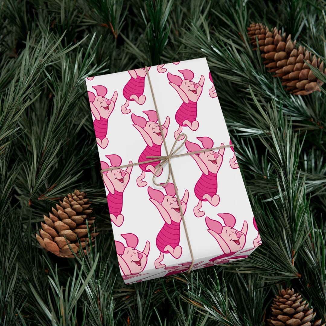 Piglet Gift Wrapping Paper - Etsy