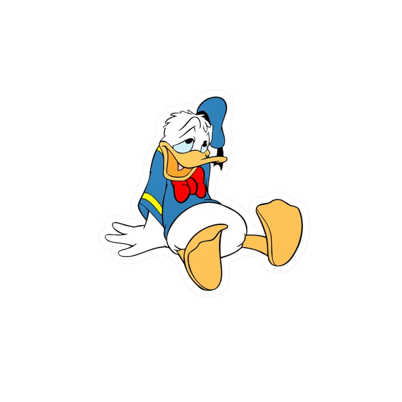 Donald Duck in the Slumps Stickers - Etsy