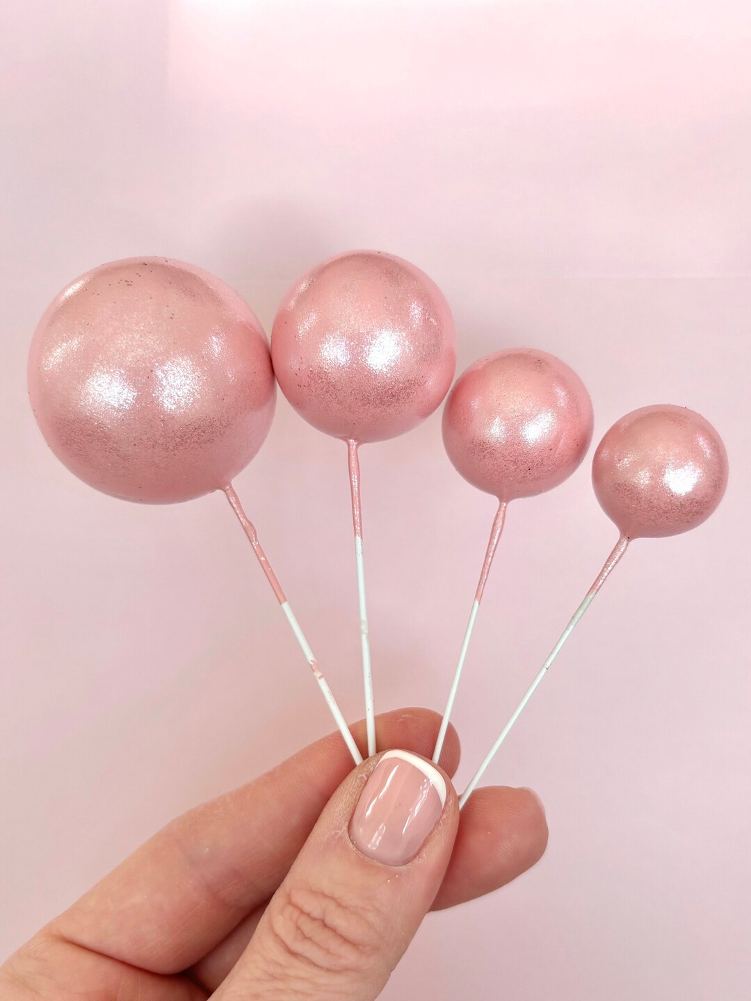 Set of 4 Cake Balls Cake Sphere Cake Decoration - Etsy