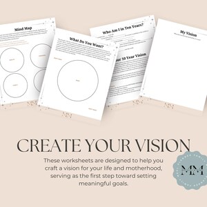 Vision and Goals Workbook Printable for SMART Goal Planning New Year ...