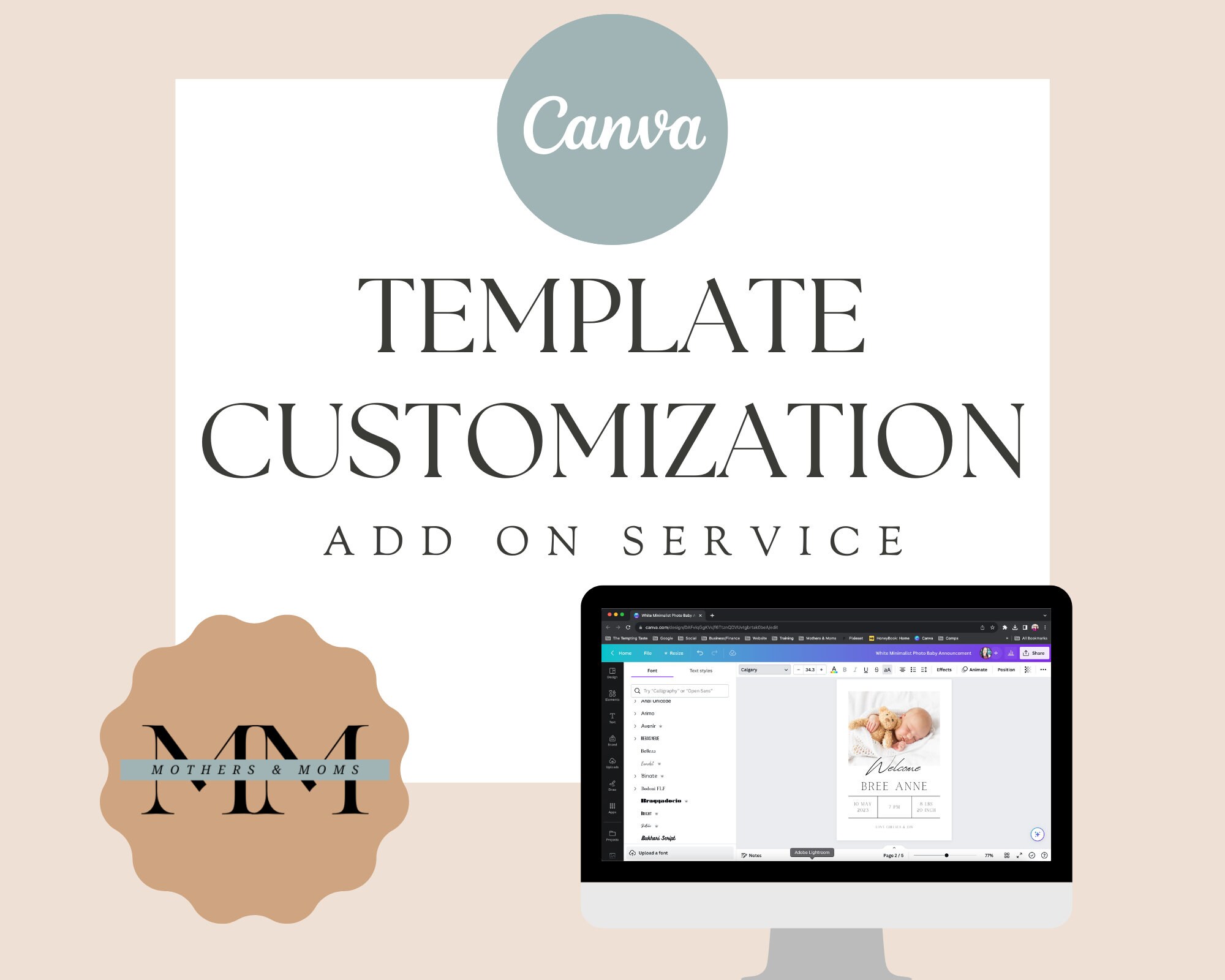 Canva Template Customization for Canva Personalization Add on Service ...