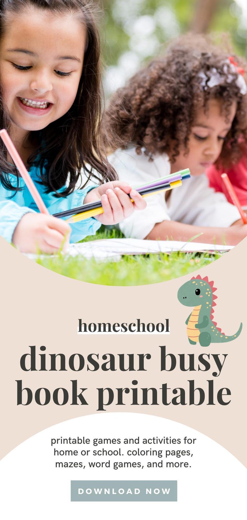 Dinosaur Activity Book Printable | Homeschool Learning (PDF) - Etsy